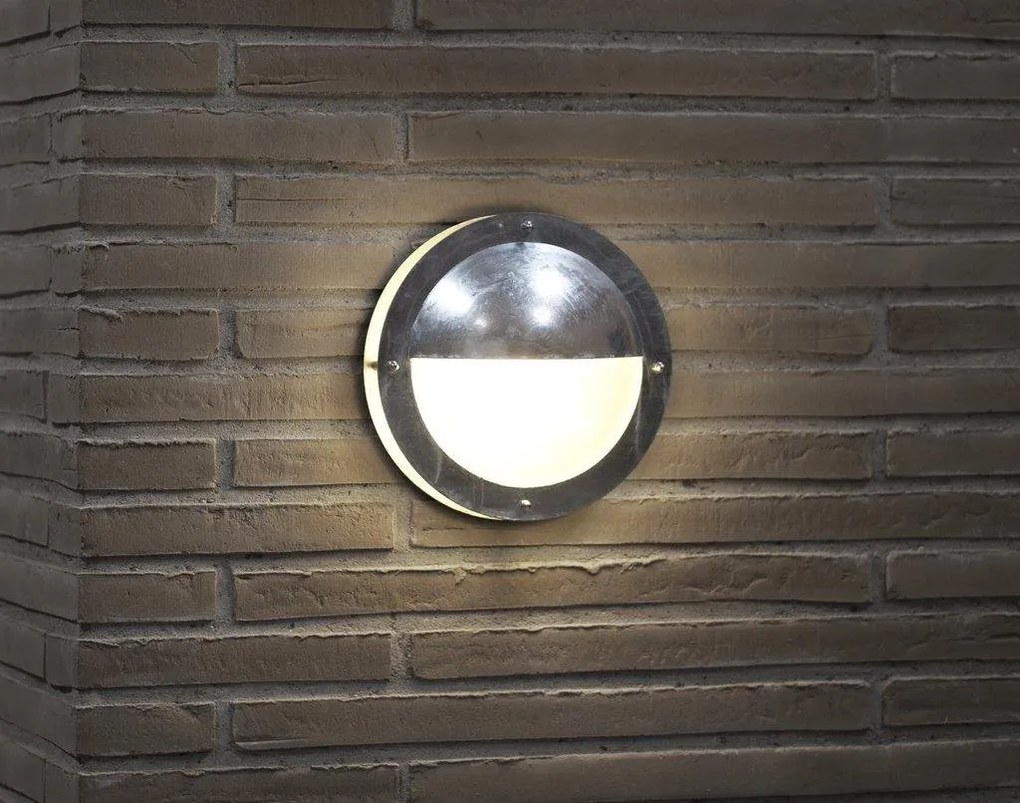 NOR 21841031 Venkovní nástěnné svítidlo Malte 1x60W E27 galvanizovaná Satinated - NORDLUX