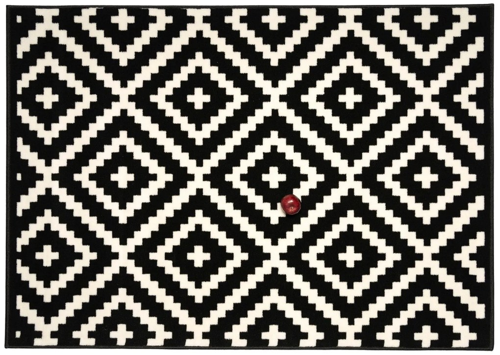 Alfa Carpets  Kusový koberec Gloria new black/cream - 190x280 cm