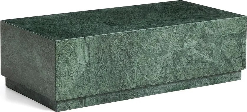 Zelený mramorový konferenční stolek 50x100 cm Sorein – Kave Home