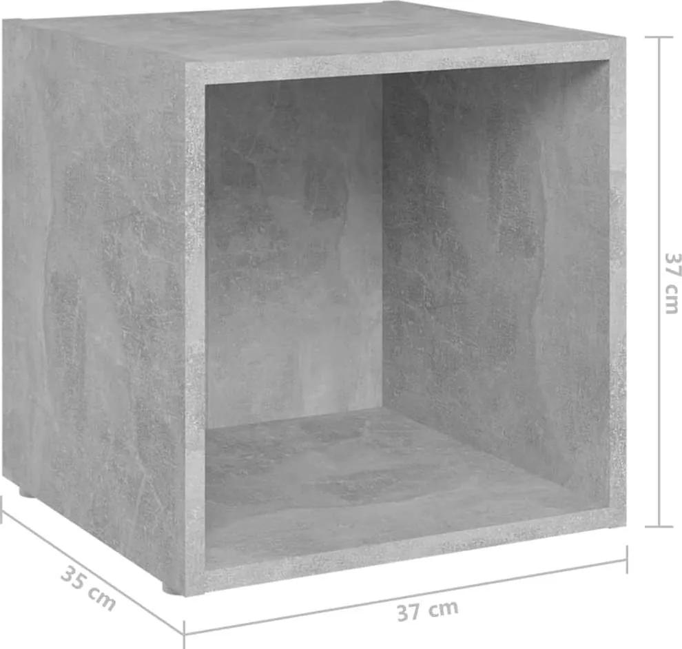 vidaXL 5dílný set TV skříněk kompozitní dřevo [3080011] Barva: šedá s vysokým leskem