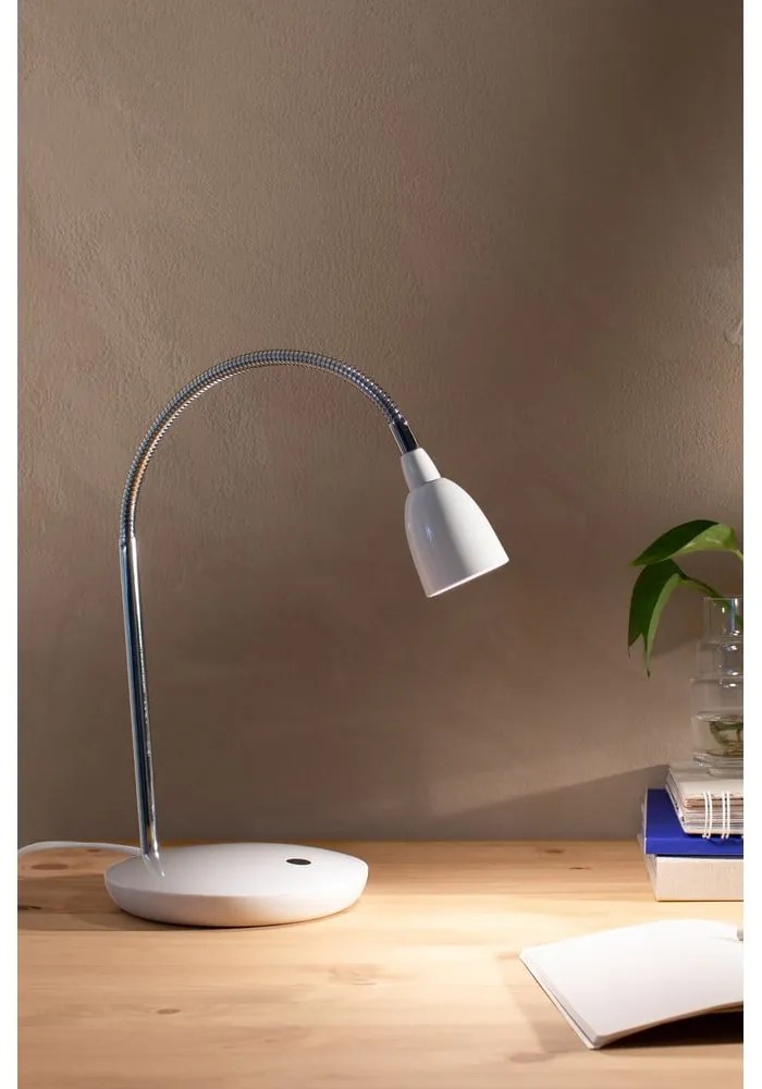 Bílá LED stolní lampa (výška 41,5 cm) Tulip – Markslöjd
