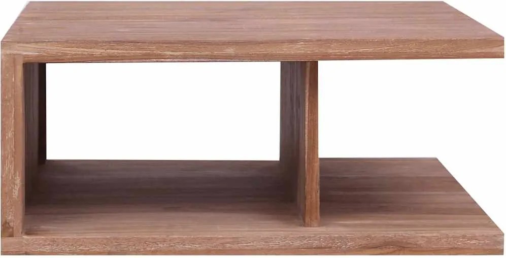 Konferenční stolek 70 x 70 x 30 cm masivní teakové dřevo 287898