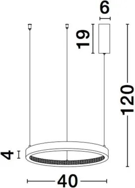 Závěsné LED svítidlo NOVA LUCE PRESTON 30W 3000K 9865140