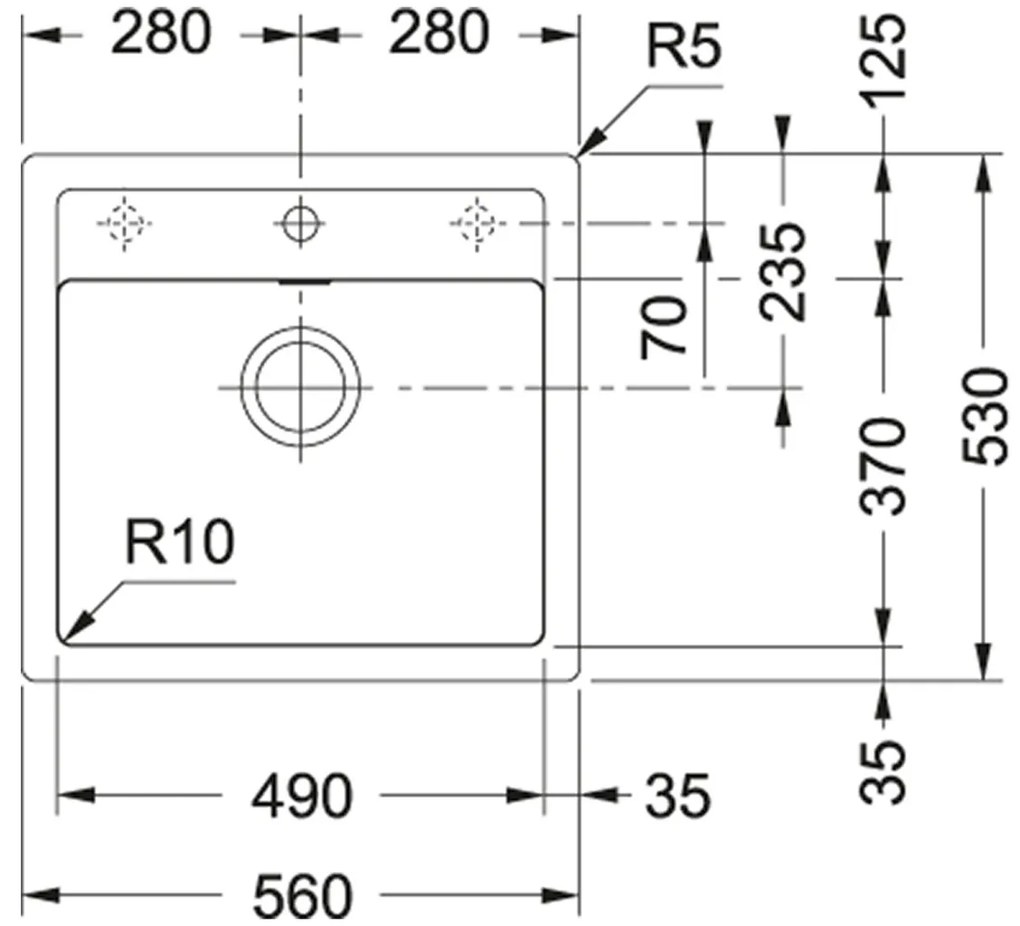 Tectonitový dřez Franke SID 610 Šedá