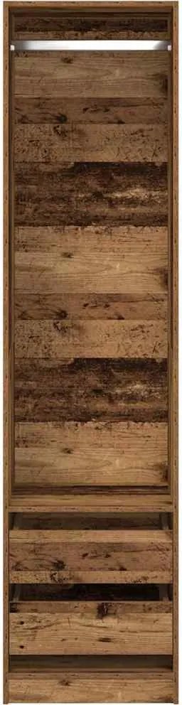 Šatní skříň old wood 50 x 50 x 200 cm kompozitní dřevo 3318628