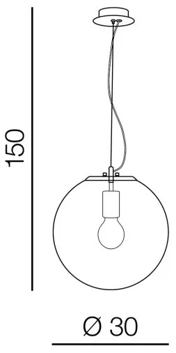 Designový lustr Iris 30