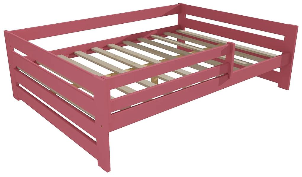 Vomaks Dětská postel DP 025 XL se zábranou Rozměr: 120 x 200 cm, Barva: barva bílá