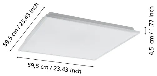 Eglo 99548 - LEDStmívatelné stropní svítidlo HERRORA-ZLED/31,8W/230V 2700-6500K