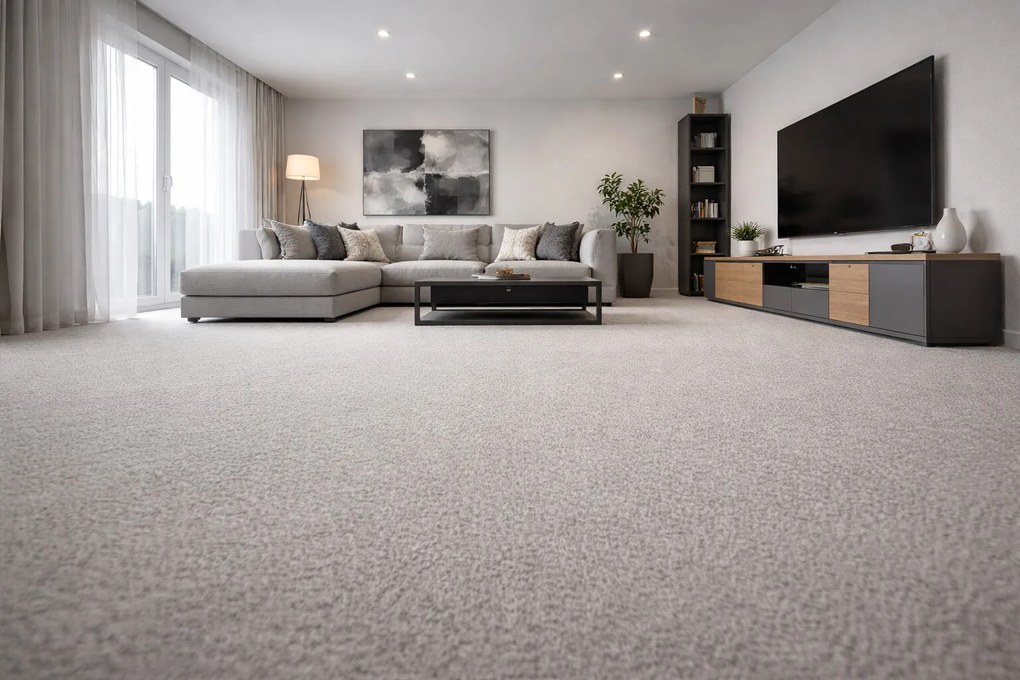 Condor Carpets, Metrážový koberec Sicily 173, na míru, šíře 4m,5m, šedá, filc, ložnice