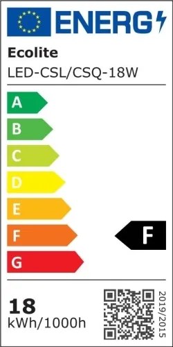 LED svítidlo Ecolite RAFA LED-CSQ-18W/41/CHR 18W 4100K neutrální bílá