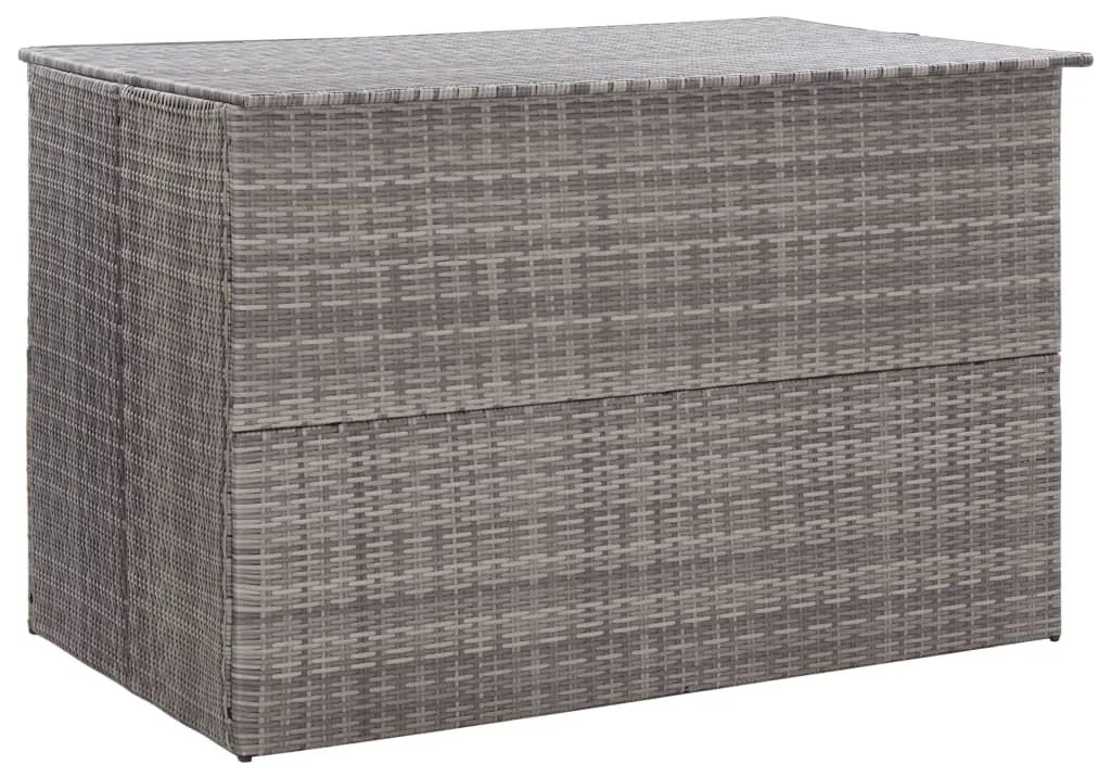 vidaXL Marketos Zahradní úložný box šedý 150 x 100 x 100 cm polyratan