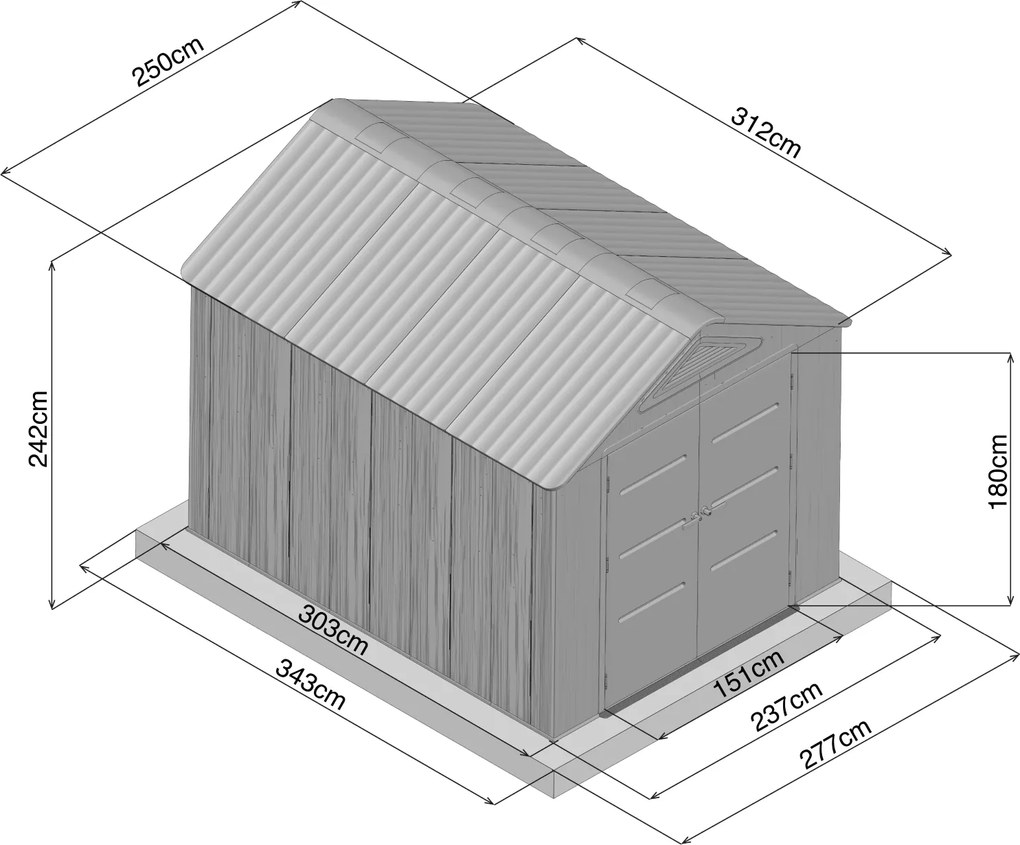 LANIT PLAST, s.r.o. plastový domek LANITPLAST MONTANA 810 LG4685