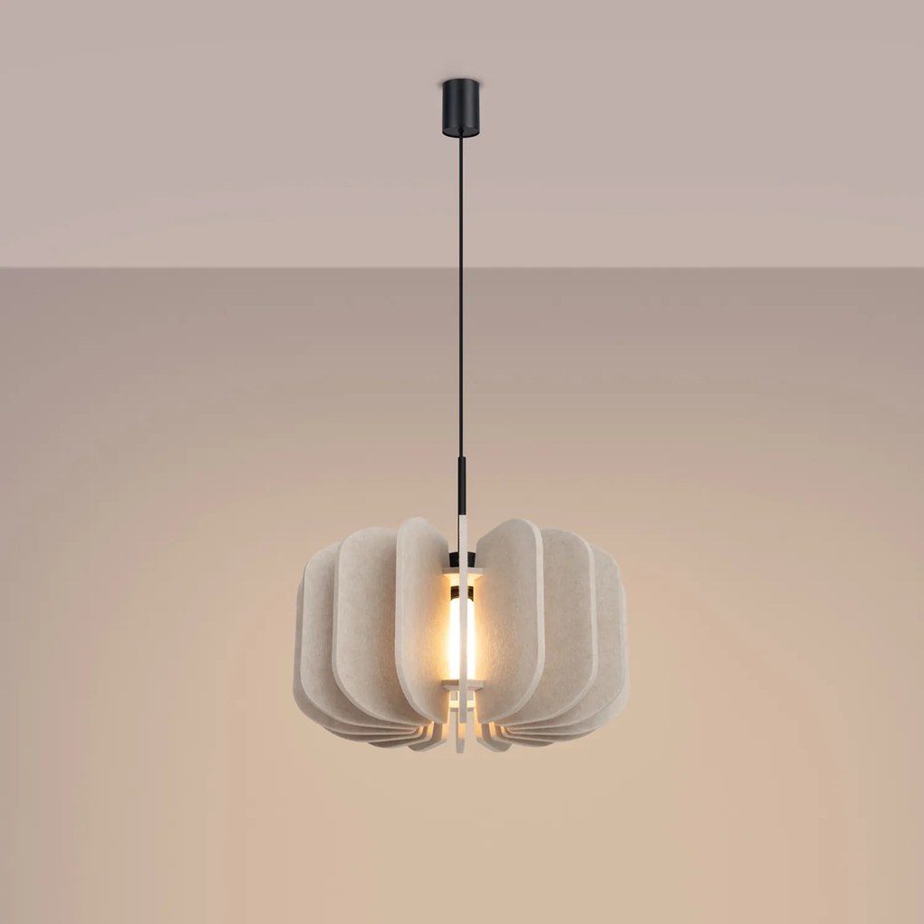 Sollux Lighting Závěsná lampa MULA 45 béžová