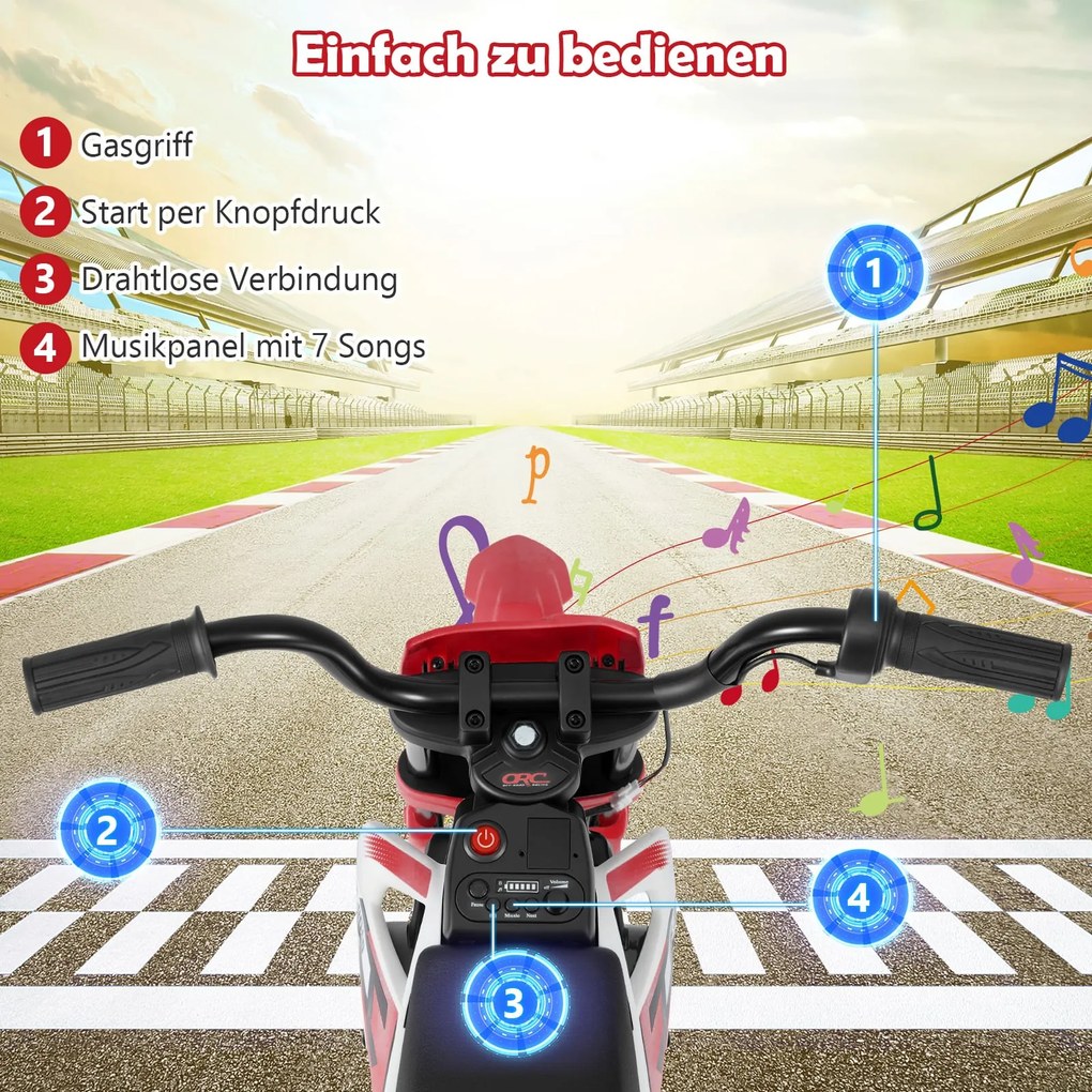 Costway 12 Elektrický dětský motocyklový elektrický motocykl