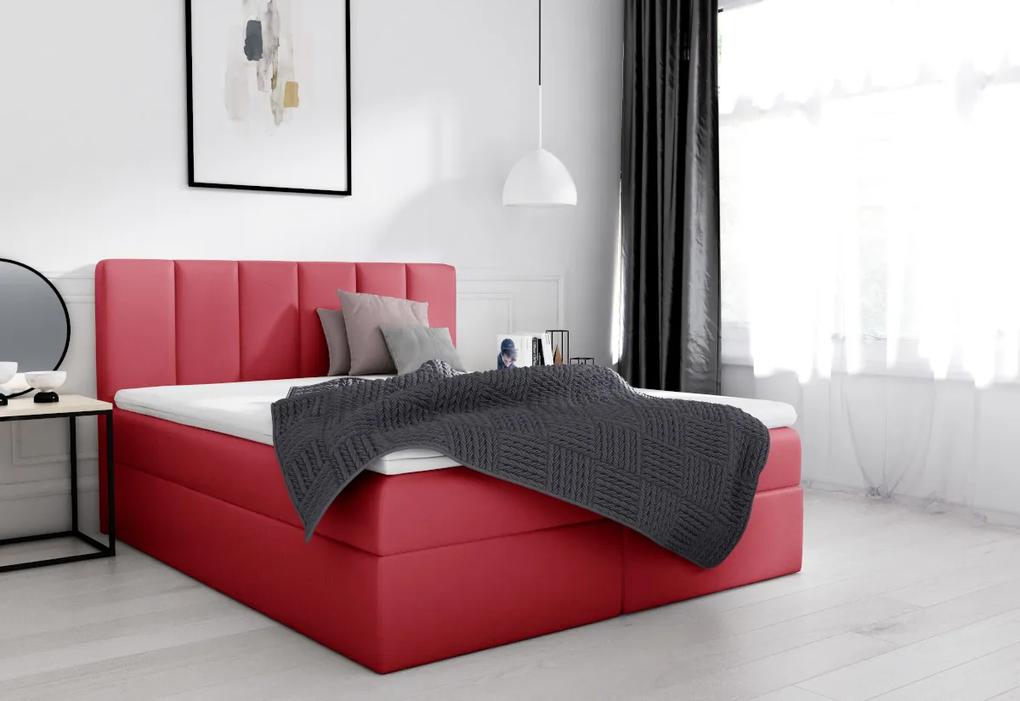 Čalouněná postel boxspring SORA + topper, 180x200, madryt 960