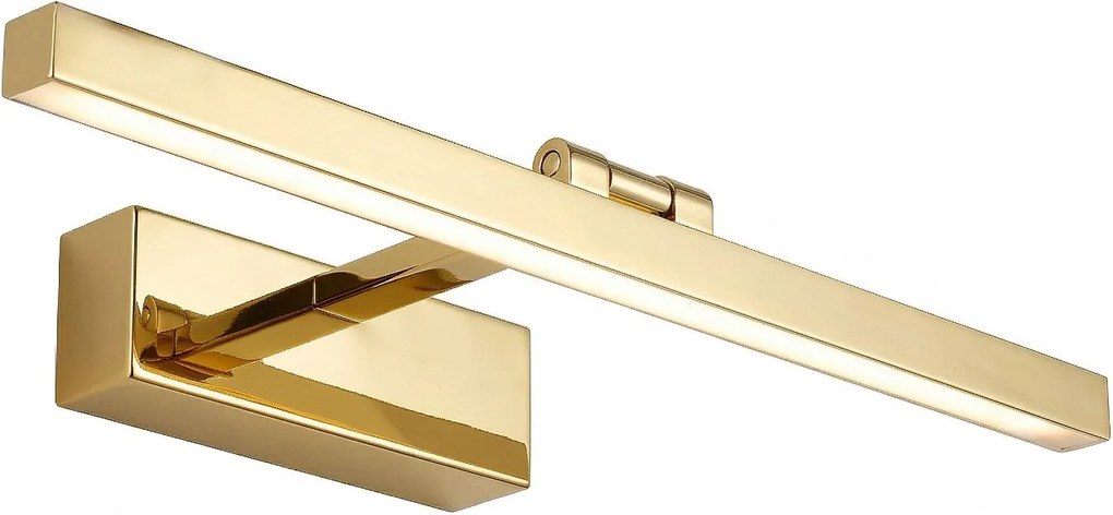 Toolight Toolight, LED koupelnové svítidlo, 400 mm, 6W, 4000K, 500lm, zlatá lesklá, APP1860-1W, OSW-66013