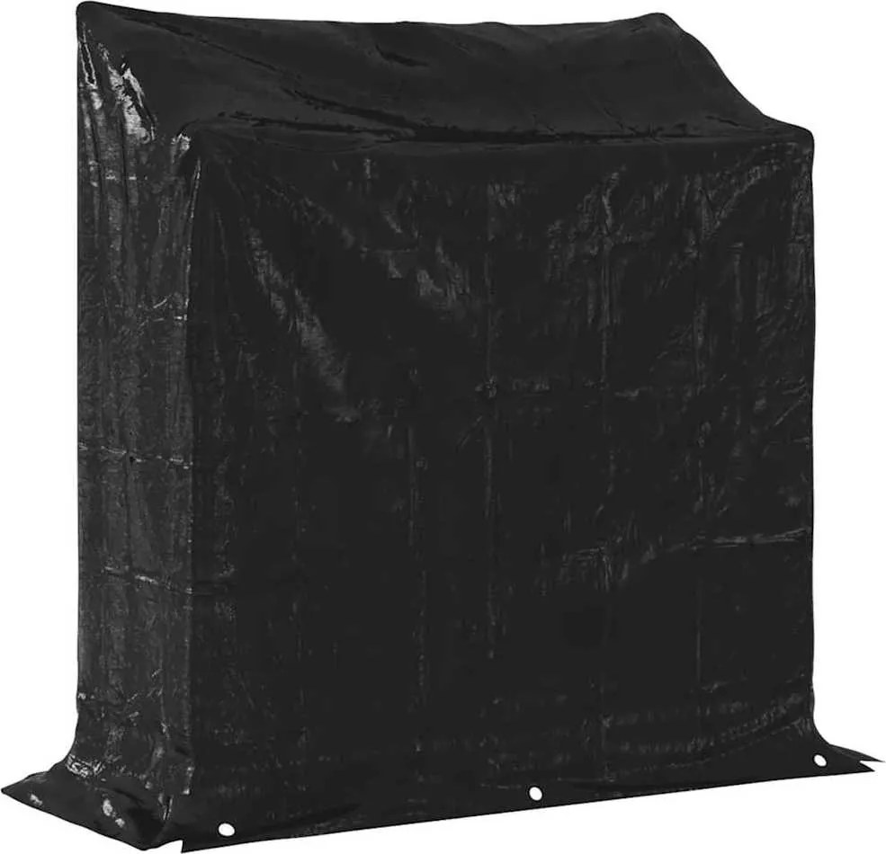 vidaXL Stojan na palivové dřevo s krytem 100,5x40,5x110,5 cm [4104936]