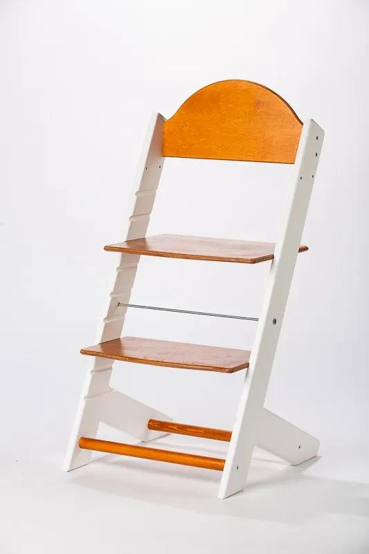 Lucas Wood Style rostoucí židle MIXLE -  bílá/mahagon rostoucí židle MIXLE: Autíčko