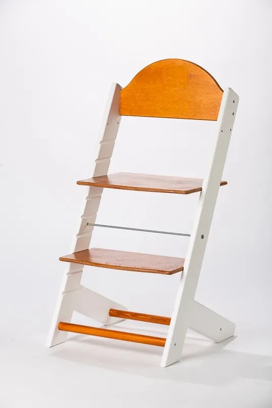 Lucas Wood Style rostoucí židle MIXLE -  bílá/mahagon rostoucí židle MIXLE: bez motivu