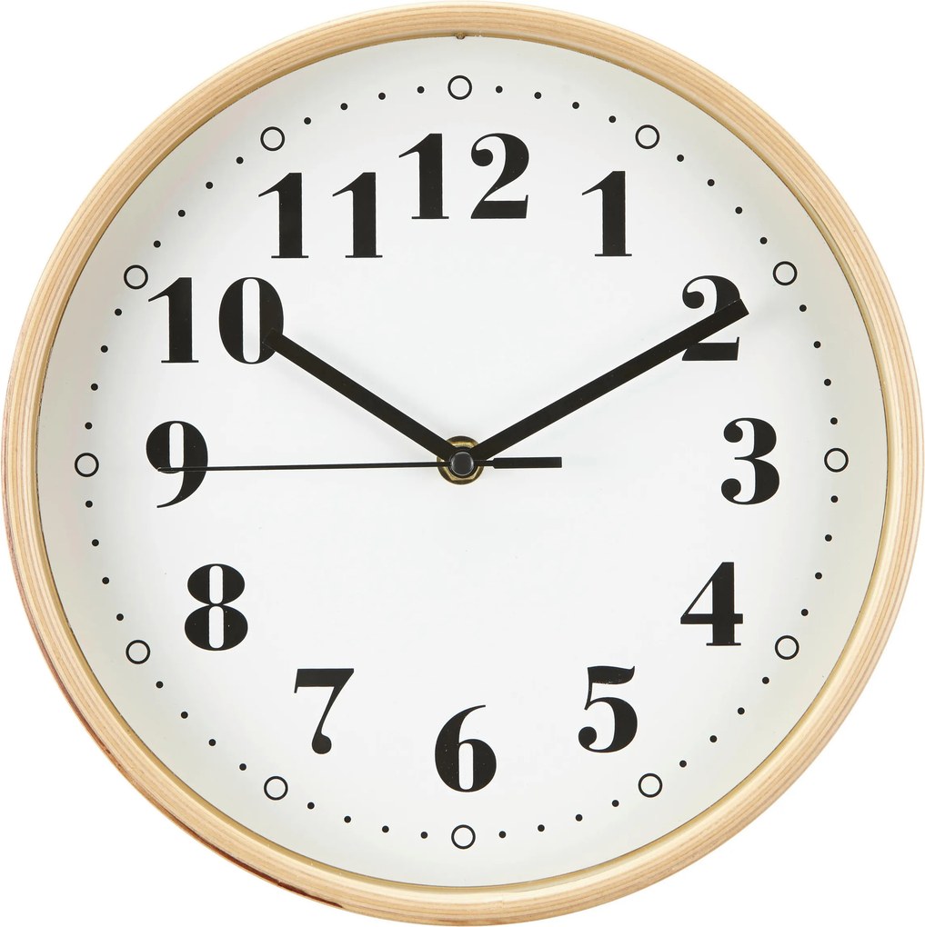 XXXLutz NÁSTĚNNÉ HODINY světle hnědá 25 cm Ambia Home - Nástěnné hodiny - 0090070053