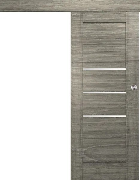 posuvné interiérové dveře na stěnu vasco doors IBIZA model 4 Průchozí rozměr: 70 x 197 cm, Orientace dveří: Levé dveře, Dekor: Dub sonoma