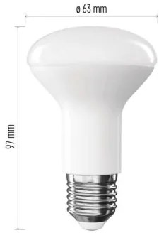 Emos lighting LED žárovka Classic R63 / E27 / 7 W  (60 W) / 806 lm / teplá bílá 1525733294