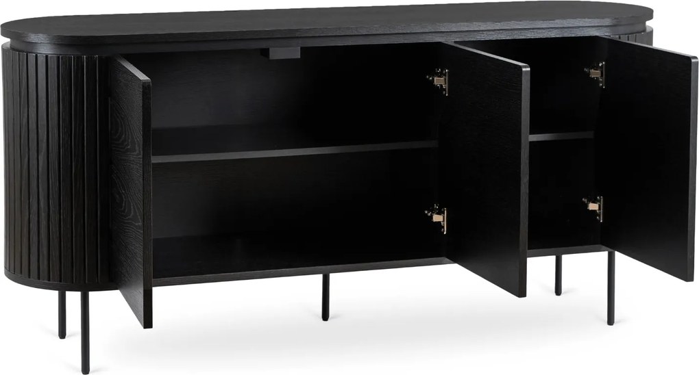 Komoda Beck 160 cm černá