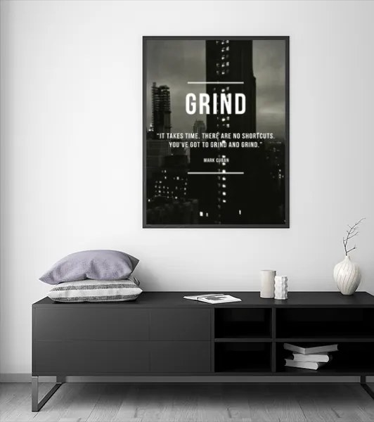 Pixada Grind - Motivační obraz Velikost: B2 - 50x70 cm, Volba rámu: s bílým rámem