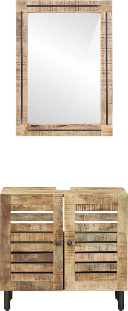Sada koupelnových skříněk 2 ks Přírodní 62 x 33 x 58 cm 3310165