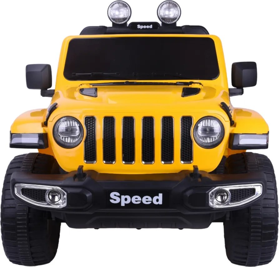 LEAN CARS Elektrické vozidlo na baterie FT-938 4x4 žluté lakované