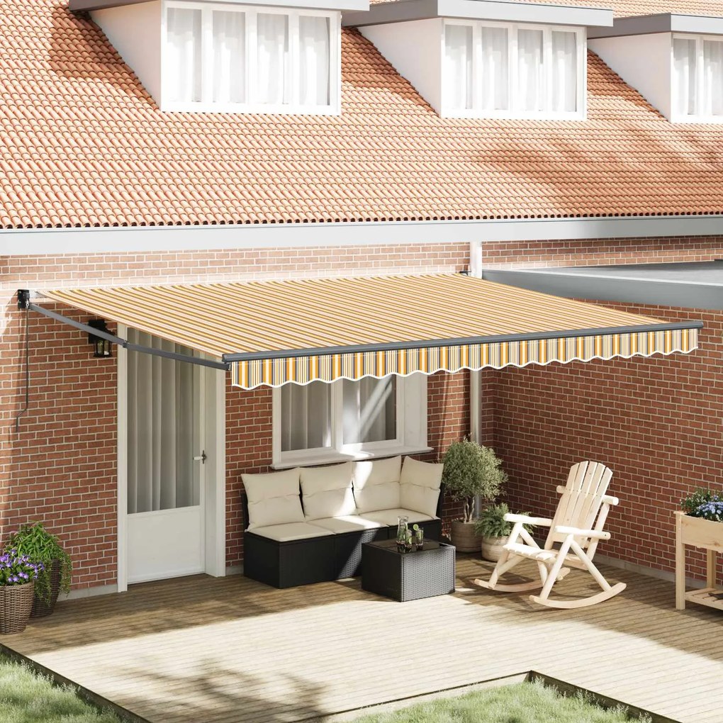 Stahovací markýza Vícebarevný 450 × 300 cm 3330951