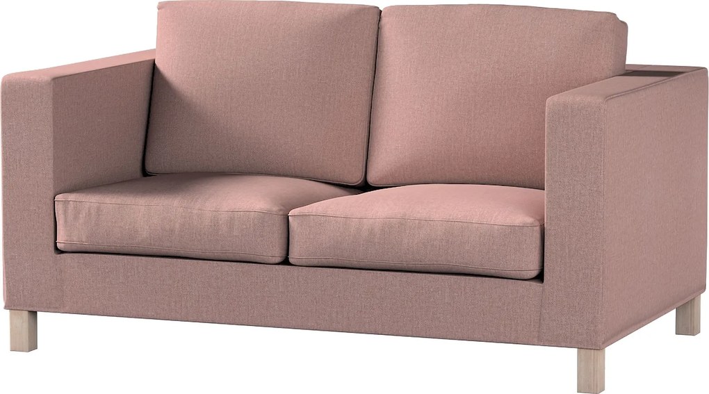Potah na pohovku IKEA Karlanda 2-místná, krátký barva růžová látka pletený vzor