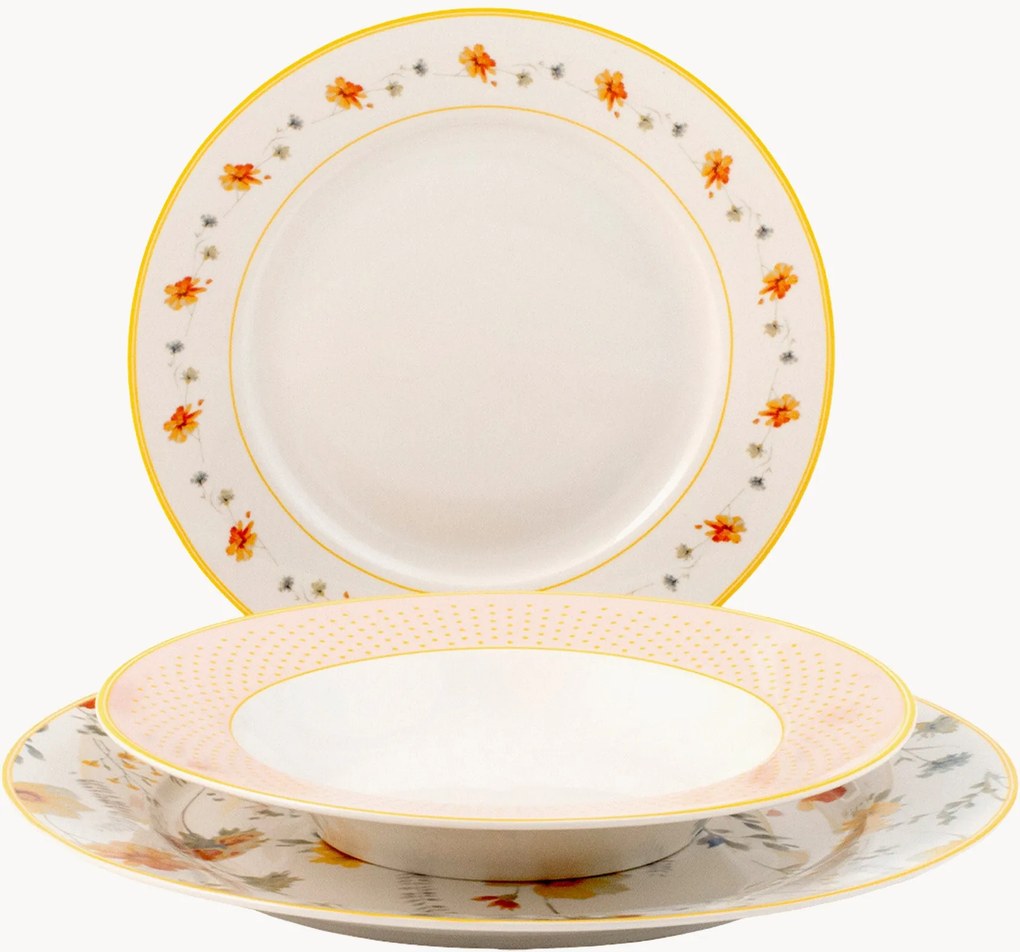 Sada porcelánového nádobí Amelie, 18 dílů