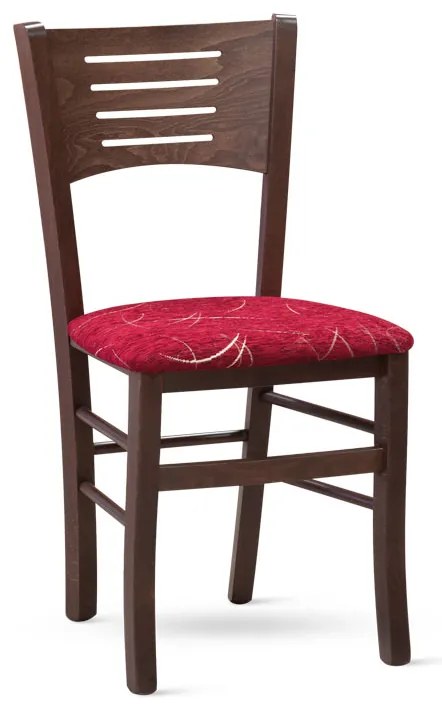 Stima Židle VERONA s čalouněným sedákem Odstín: Buk, Látky: LUX hnědá 12