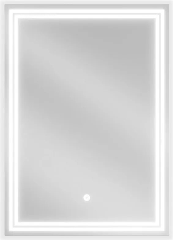 Mexen Taco koupelnové zrcadlo s podsvícením 50 x 70 cm, LED 6000K, proti zamlžení - 9805-050-070-611-00