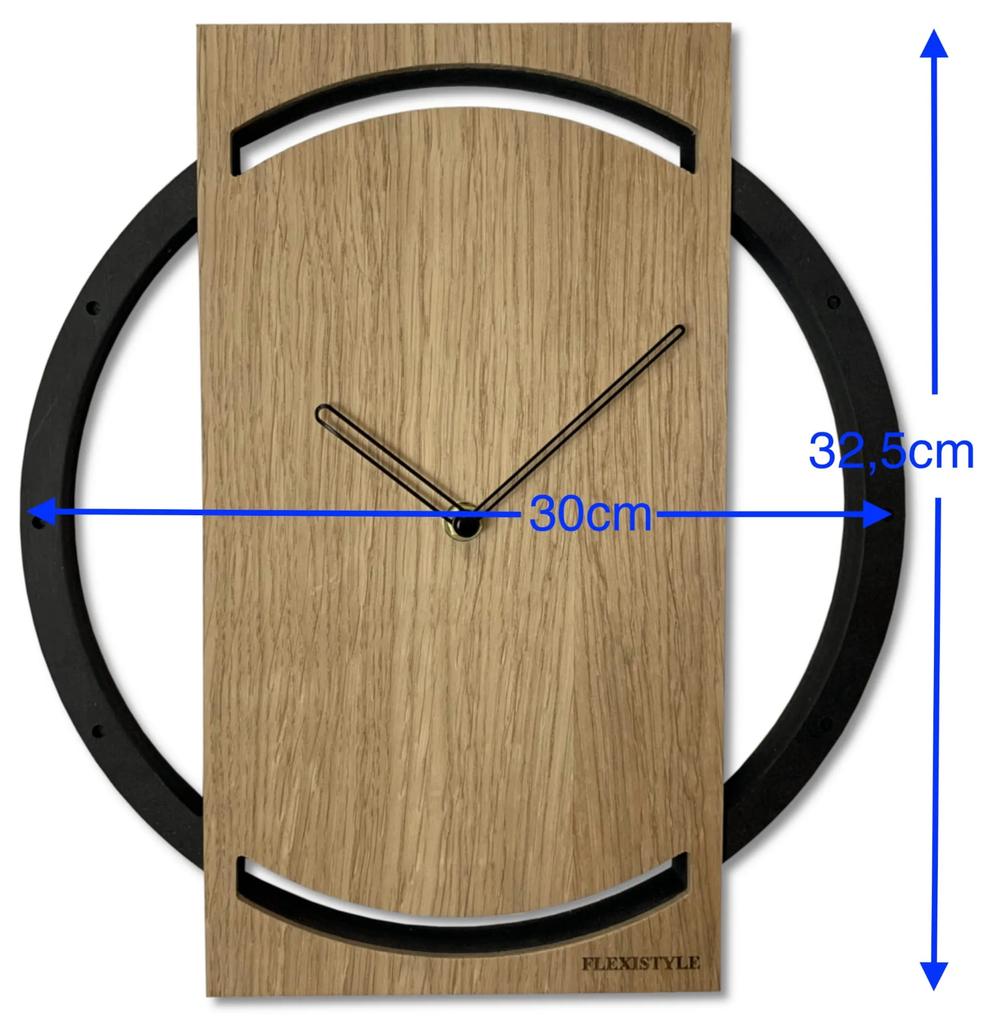 Elegantní hodiny ze dřeva WOOD OAK 2
