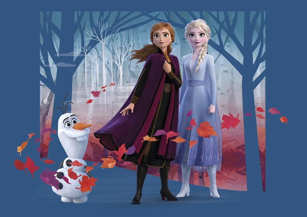 Dětská vliesová fototapeta na zed' Ledové Království v Lese, Disney | 155 x 110 cm | DFTDNM 5264