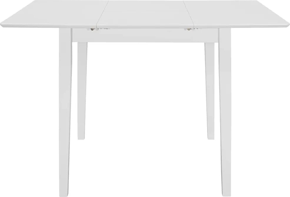 3dílný jídelní set MDF bílý 276395