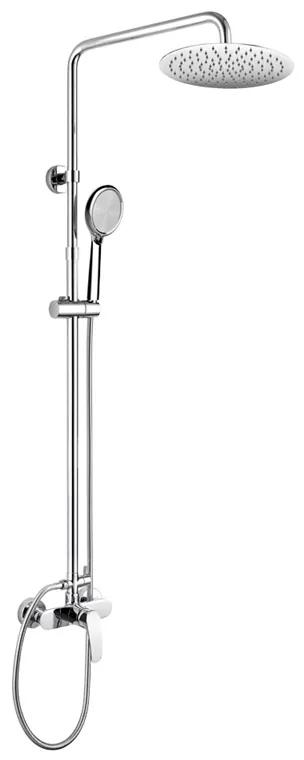 Mereo Eve sprchová baterie s talířovou kulatou slim sprchou, nerez CBE60104SCE