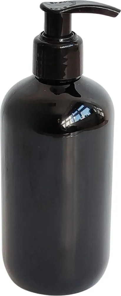 Dávkovač na mýdlo 300 ml černý s černou pumpičkou BELA