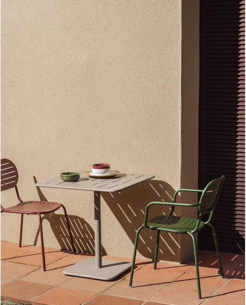 Ocelový zahradní jídelní stůl 70x70 cm Brai – Kave Home
