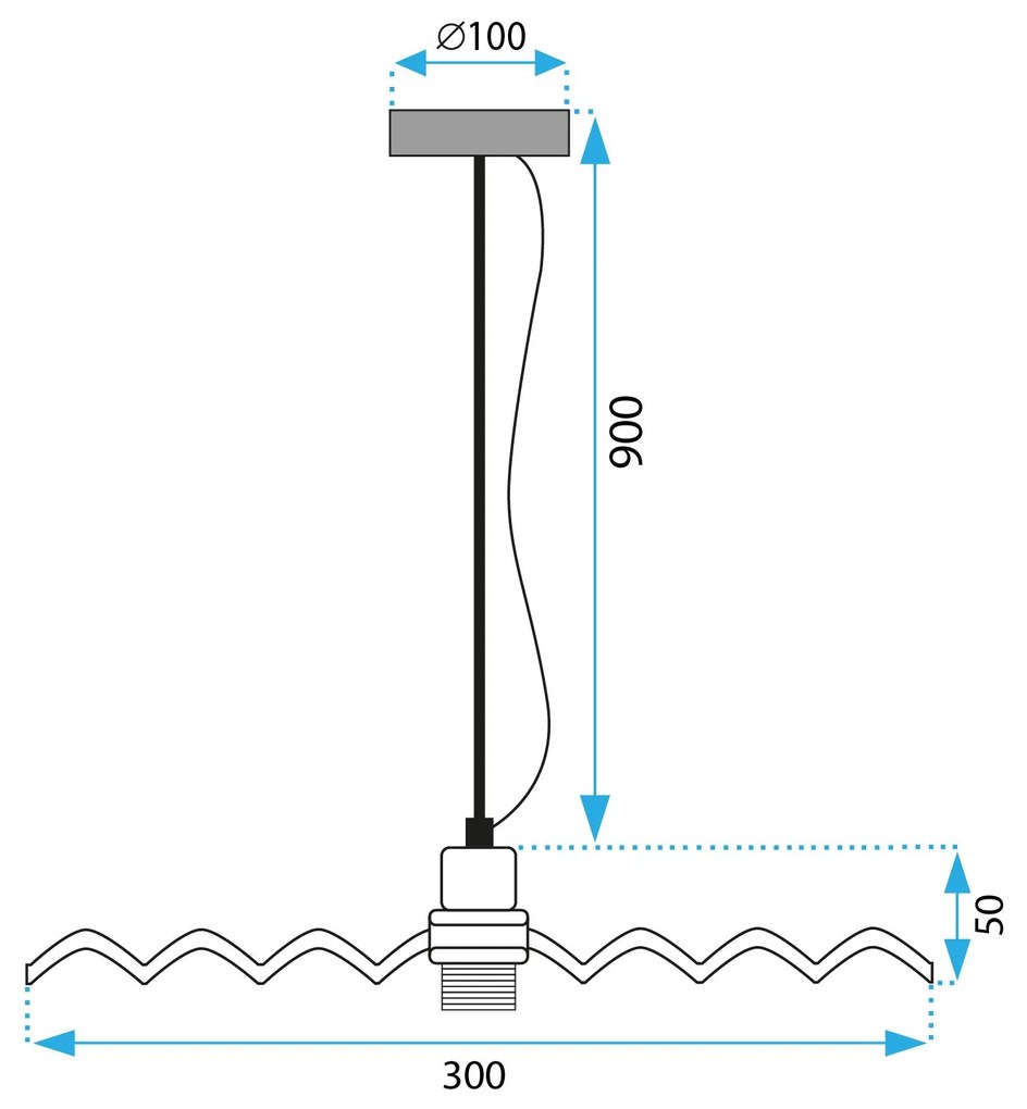Toolight Toolight, stropní svítidlo 1xE27 APP1454-1CP, retro zlatá, OSW-02469