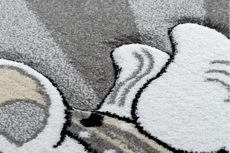 Dywany Łuszczów Dětský kusový koberec Petit Unicorn grey kruh - 160x160 (průměr) kruh cm