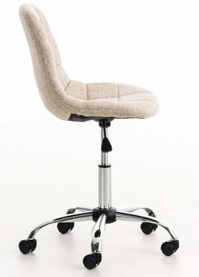 Bhm germany Kancelářská židle Emil, textil, krémová