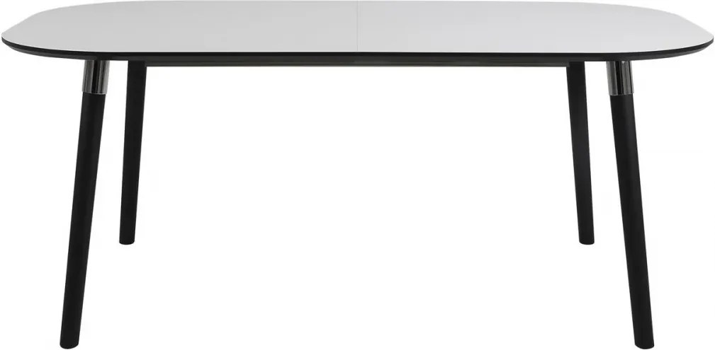 Rozkládací jídelní stůl Polo II 180-280 cm, bílá/černá