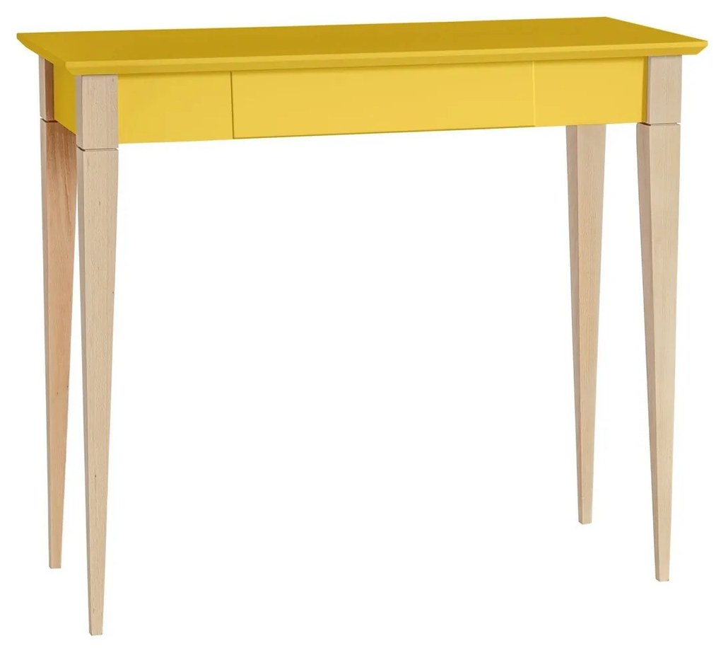 Ragaba Psací stůl Svante III, 105x40x74 cm, žlutá/přírodní