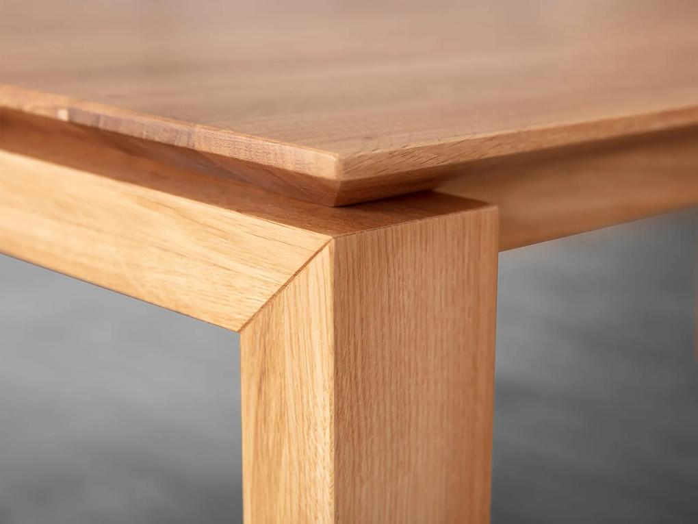 Obdélníkový dubový stůl 90x200 cm Boston matný dub
