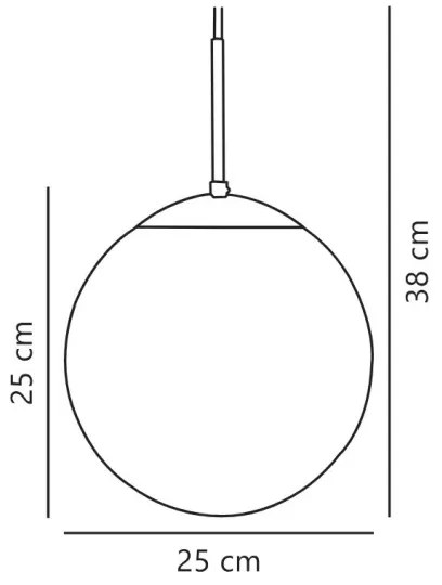 Nordlux - Lustr na lanku CAFE 1xE27/25W/230V pr. 25 cm