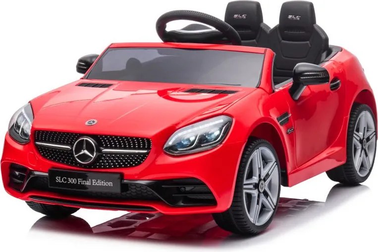 LEAN CARS Elektrické autíčko Mercedes SLC 300 LED MP3 červené