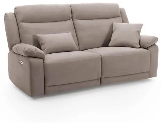 Pregio Italia sofa&relax Velká sedací souprava Comfort Provedení: 2 místná + lehátko, Vzorník látek: tekno fibra 11 brown
